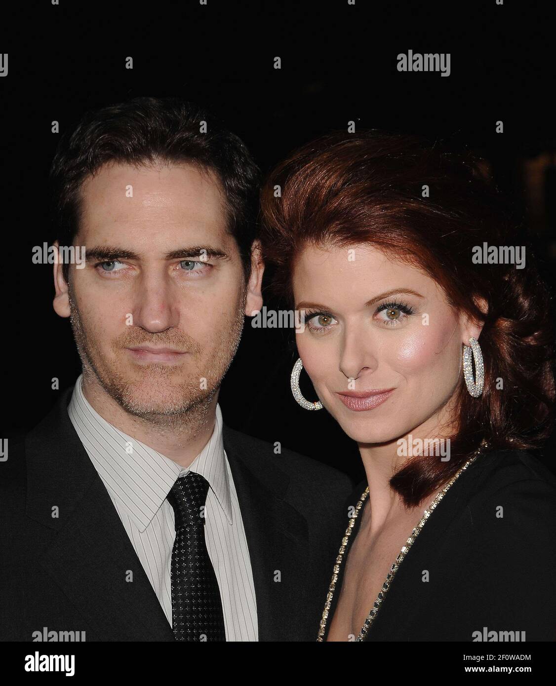 Daniel Zelman and wife Debra Messing. 26 January 2008 - Century City ...