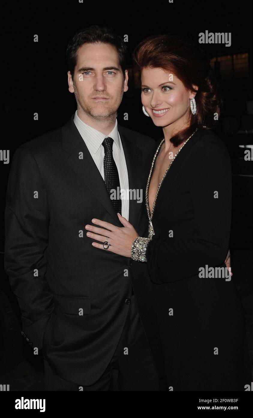 Daniel Zelman and wife Debra Messing. 26 January 2008 - Century City ...