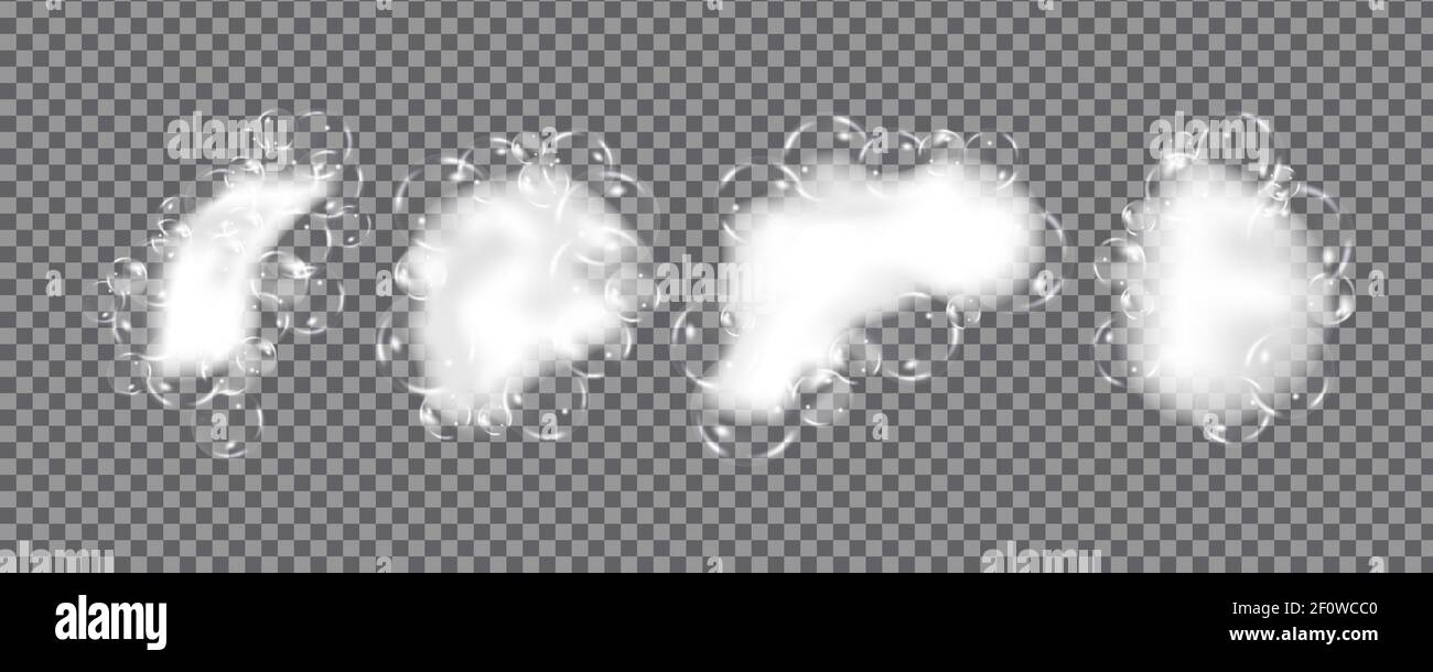 Shampoo bubbles texture.Sparkling shampoo and bath lather vector ...