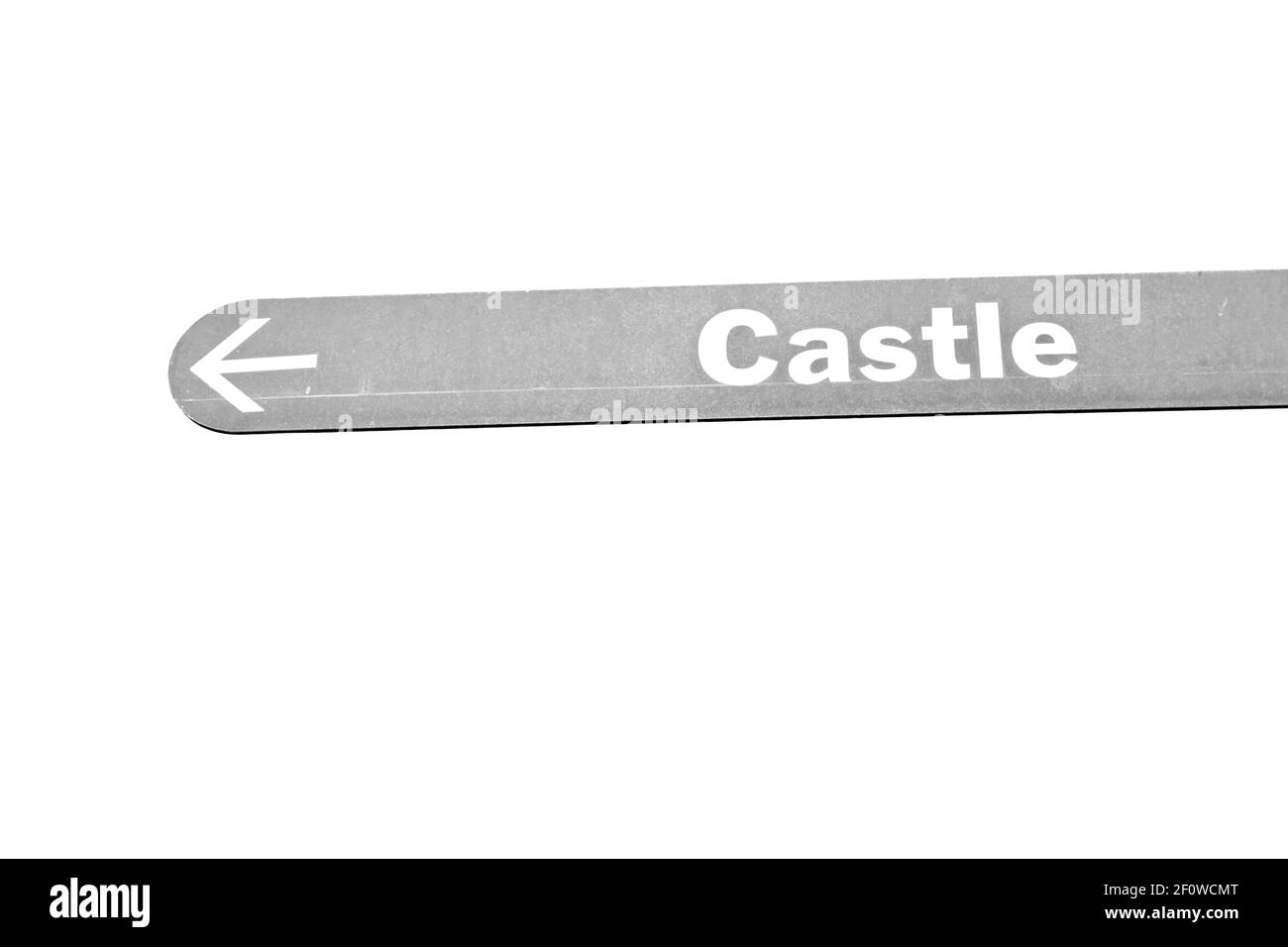 Direction sign board metal pole Black and White Stock Photos & Images ...