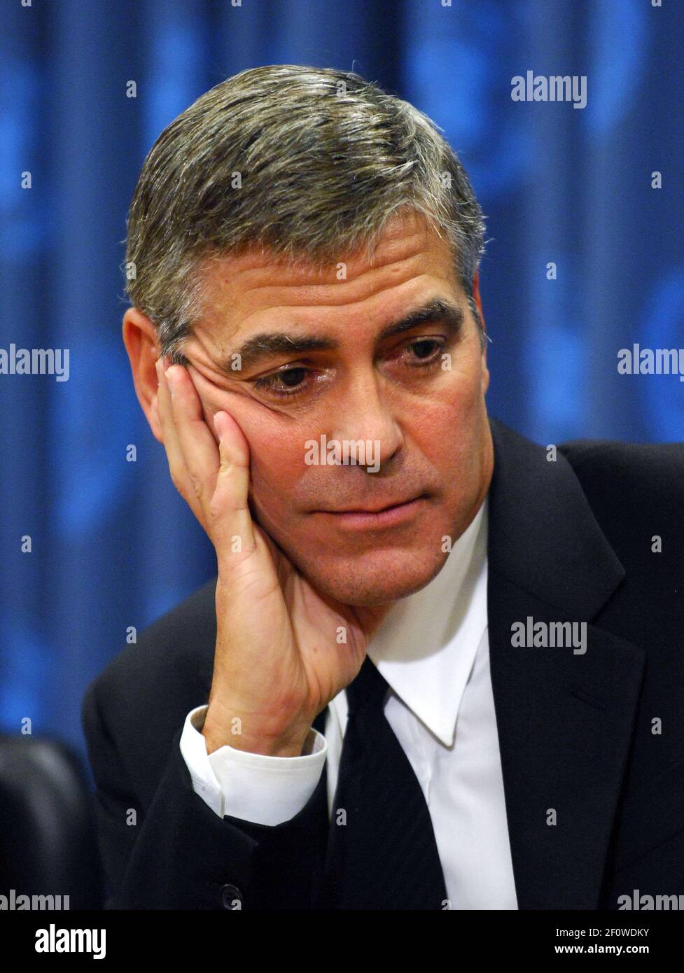 31 January 2008 - New York , NY - George Clooney at the United Nations ...
