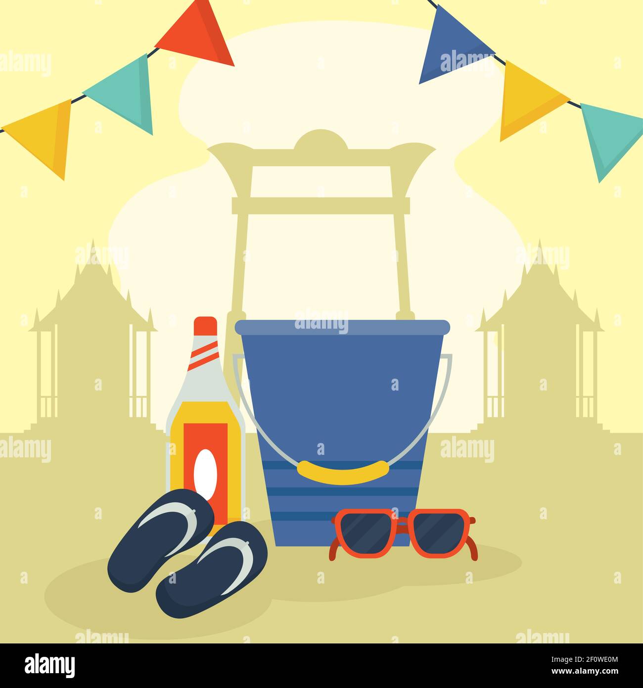 Asia bucket Stock Vector Images - Alamy