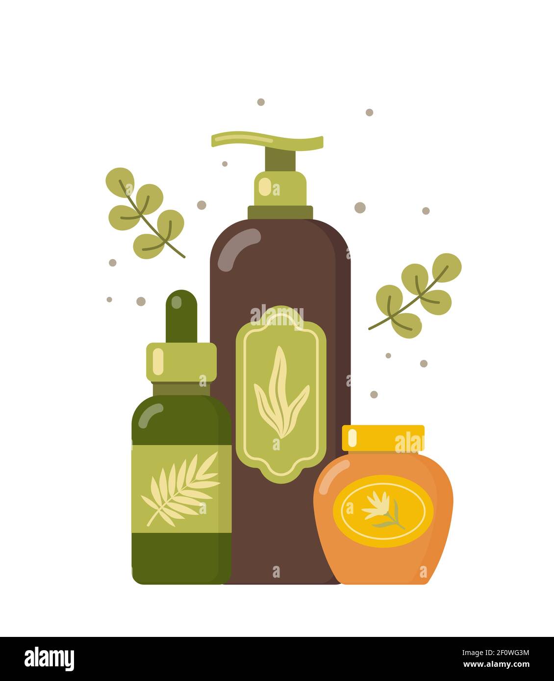 Flat bio packaging bottle Cut Out Stock Images & Pictures - Alamy