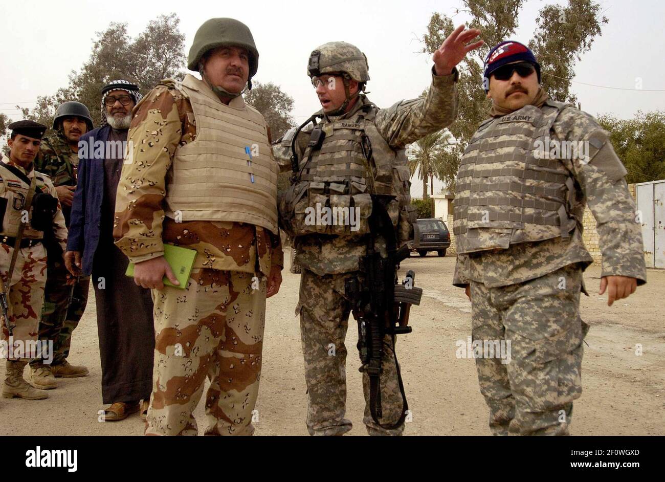 18 February 2008 - Baghdad, Iraq - Iraqi army Col. Shaker Mahmod ...