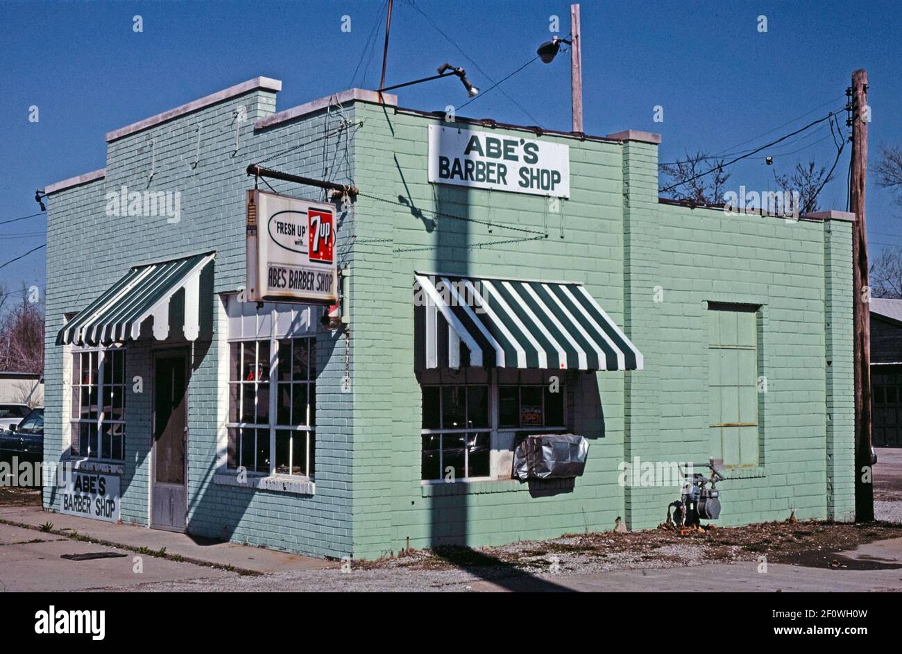 1980s United States - Abe's Barber Shop Springfield Illinois ca. 1980 ...