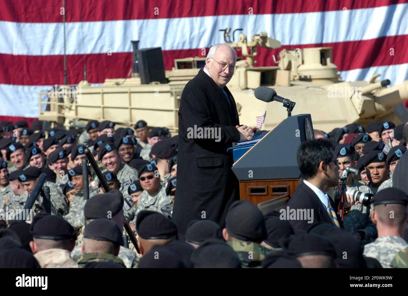 26 February 2008 - Fort Hood, Texas -Vice President Richard B. Cheney ...
