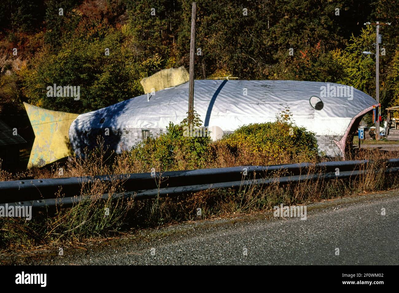 Fish Inn side view Old Route 10 Coeur d'Alene Idaho ca. 1987 Stock ...