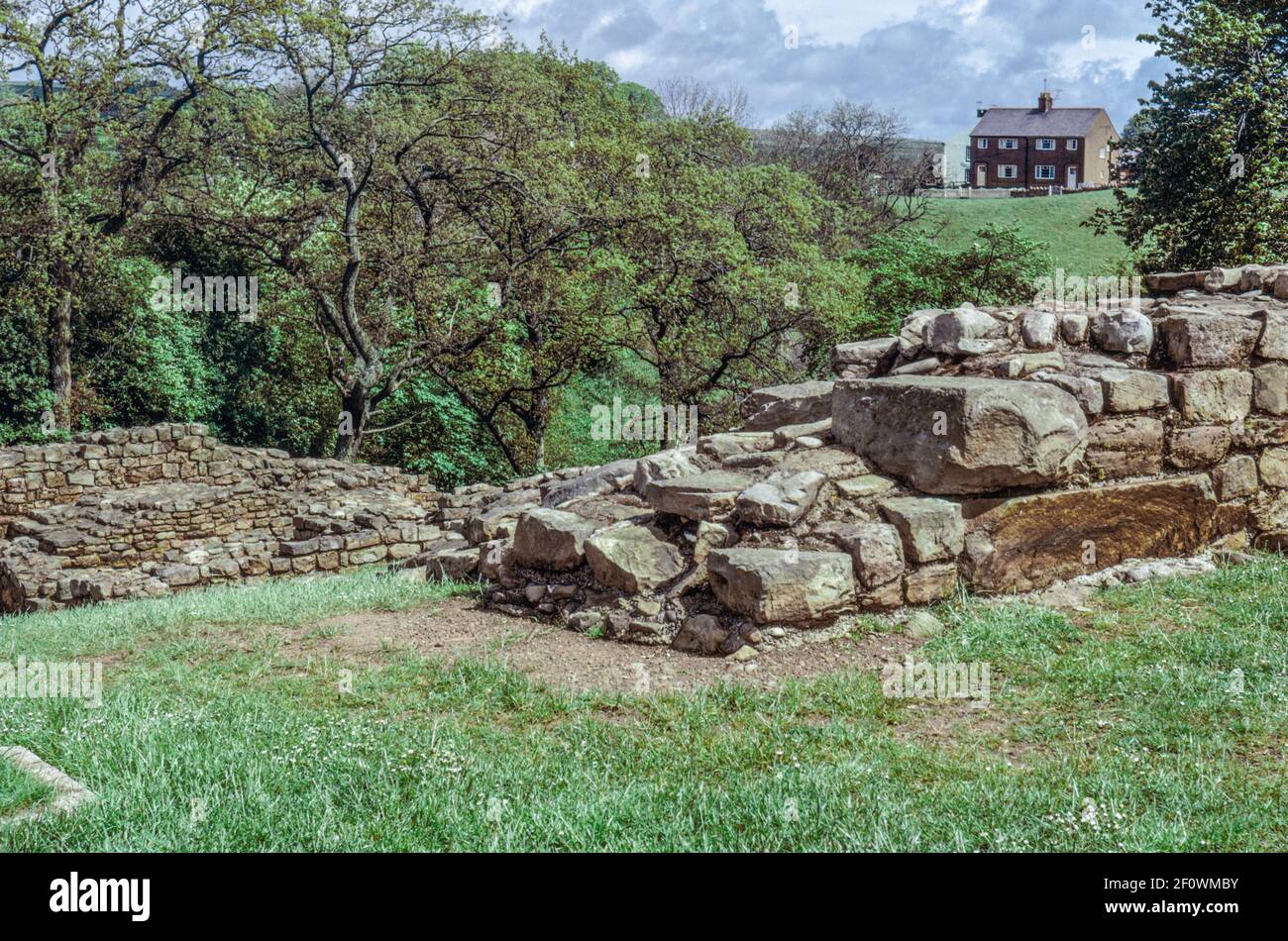 Ruins of Roman fort known as ‘The King’s Stables’ near Gilsland ...