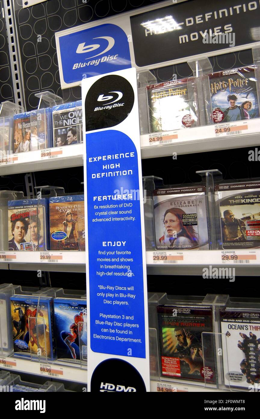 1 March 2008 - Hadley, Massachusetts - Blu-ray Disc High Definition DVD ...