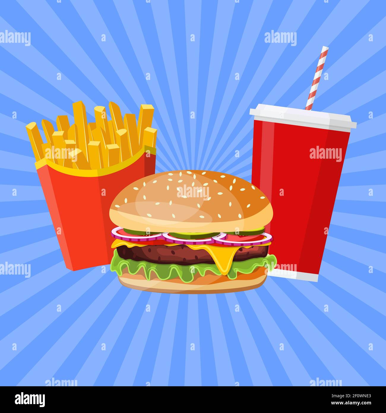 Isolated barbecue hamburger on Stock Vector Images - Alamy