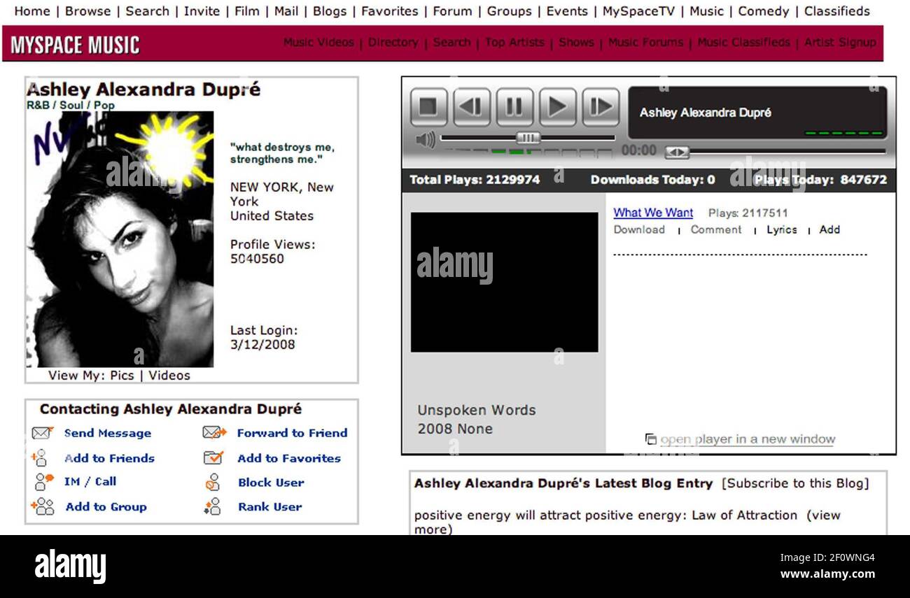 13 March 2008 - New York, NY - Images of Ashley Alexandra Dupre, as she ...