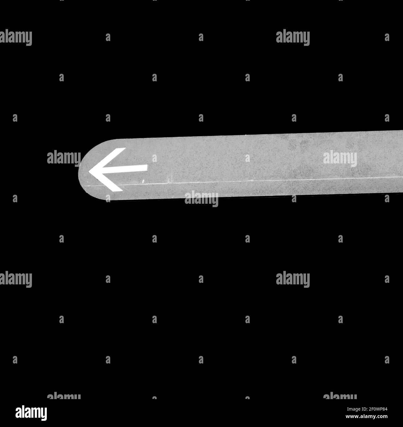 Direction sign board metal pole Black and White Stock Photos & Images ...