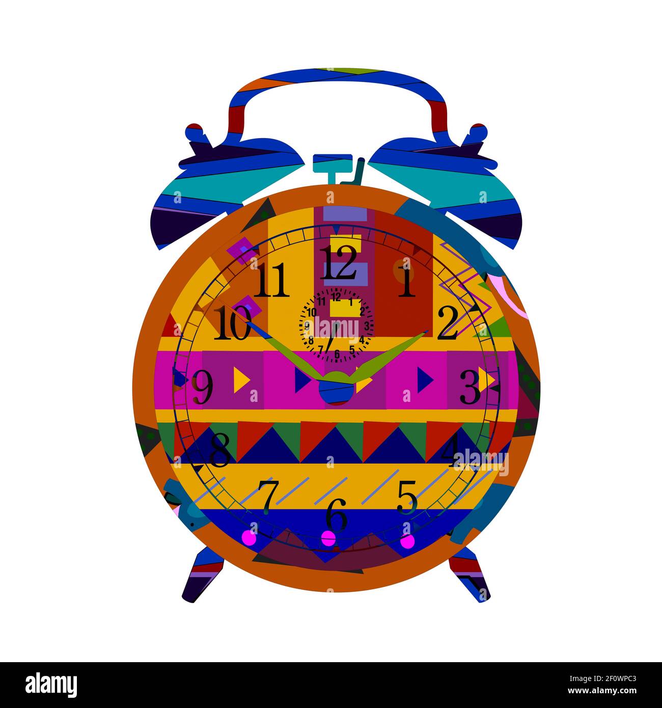 Colorful digital illustration against a smooth background of an object ...