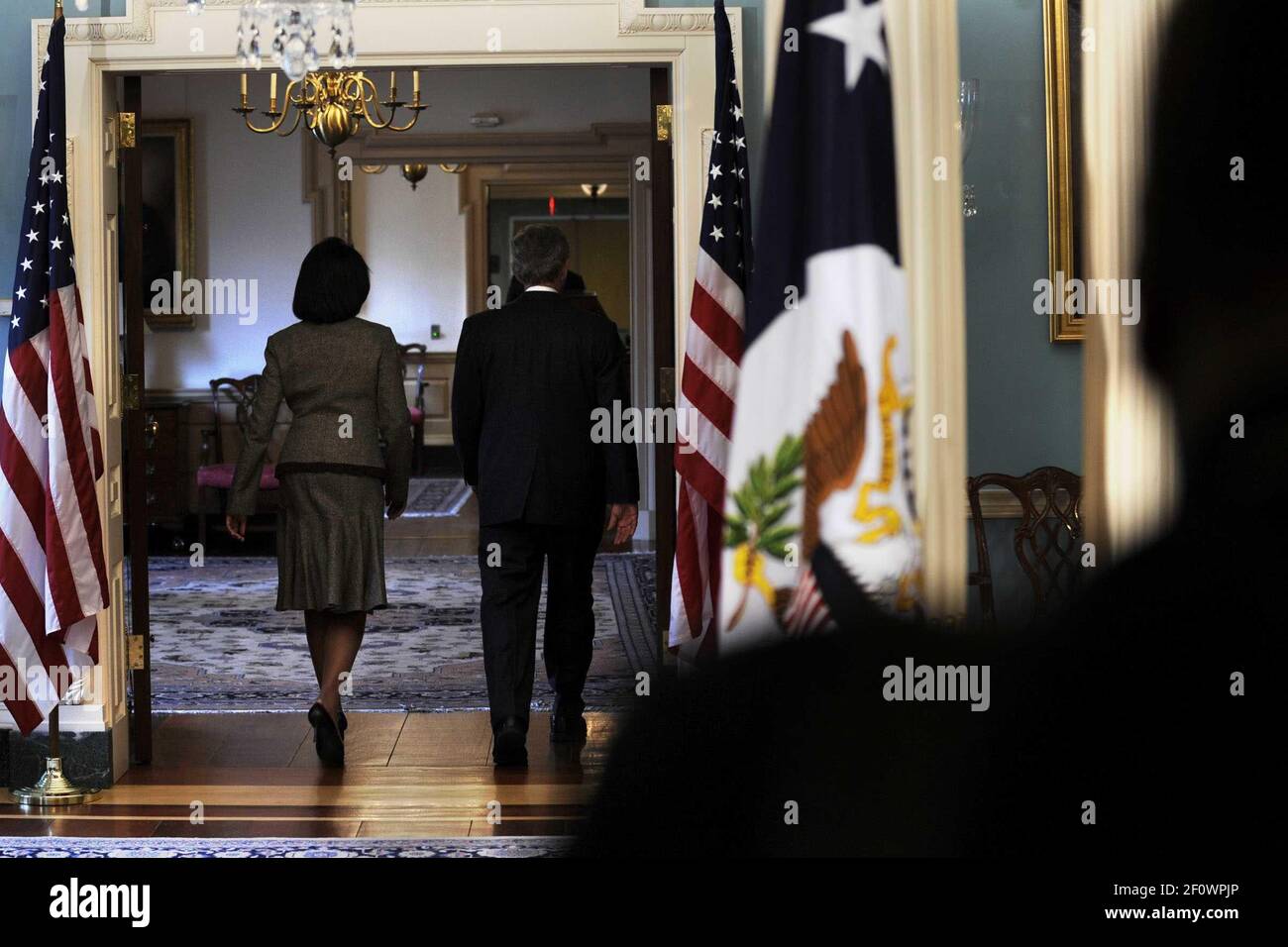 24 March 2008 - Washington, DC - President George W. Bush, right, and ...
