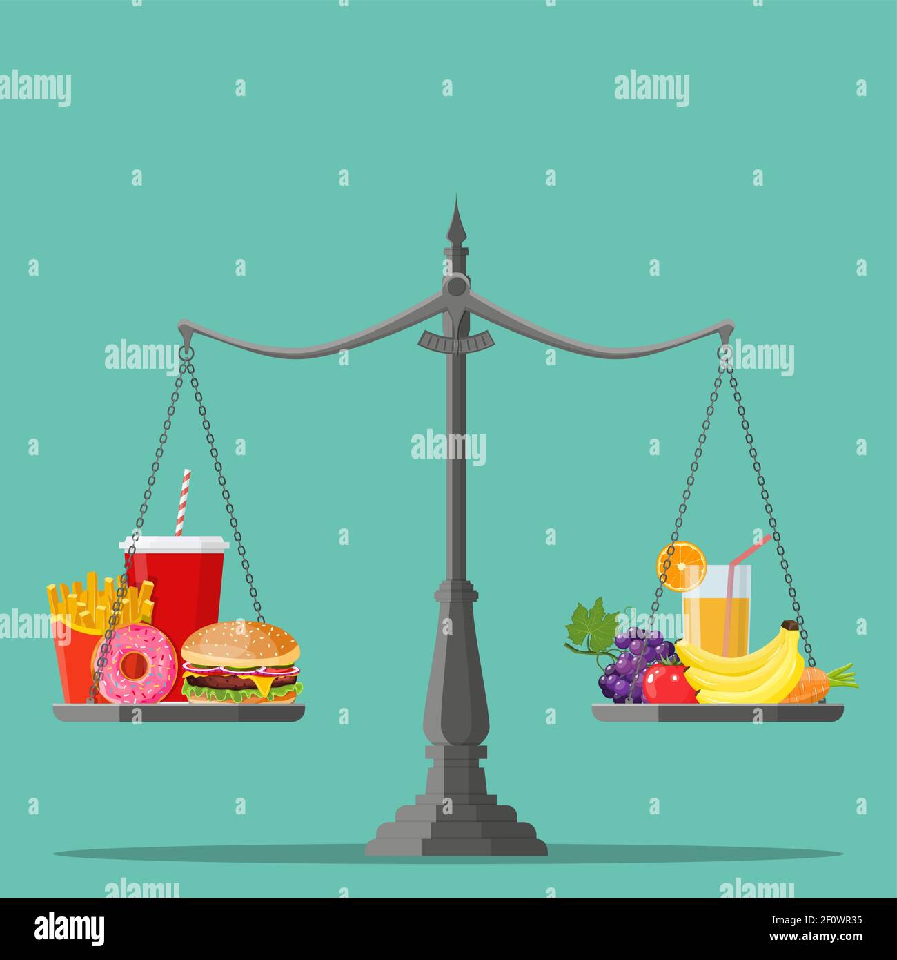 Healthy weight concept Stock Vector Images - Alamy