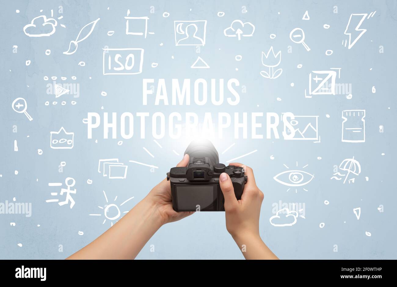 Hand taking picture with digital camera and FAMOUS PHOTOGRAPHERS ...