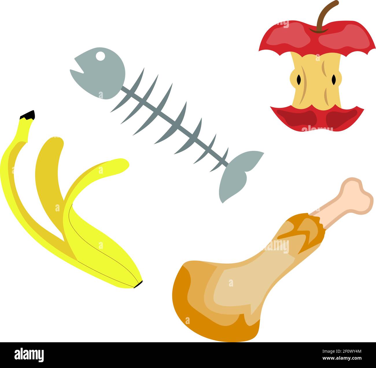 recycling garbage organic food trash Stock Vector Image & Art - Alamy