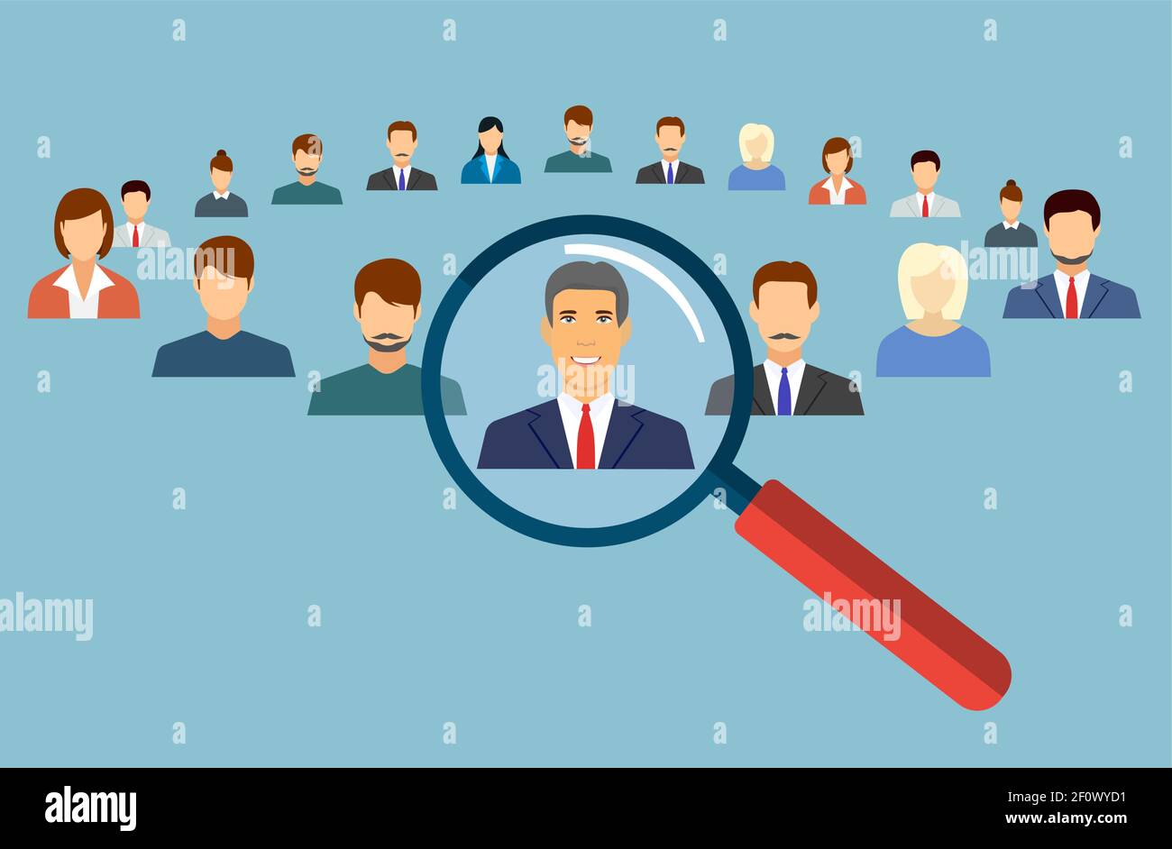 Human resources management select employee Stock Vector Image & Art - Alamy