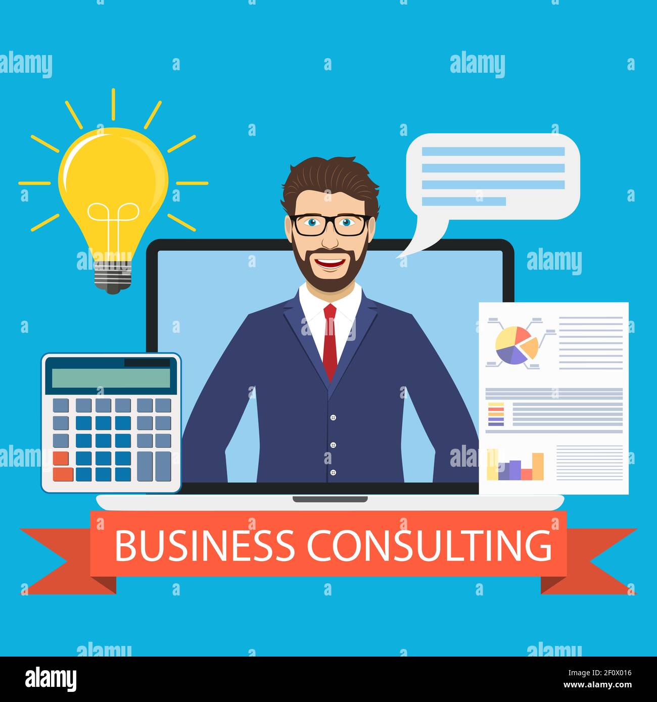 Insurance consulting meeting Stock Vector Images - Alamy