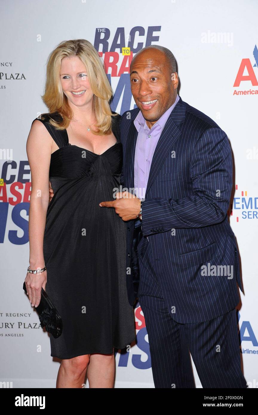 Byron Allen and wife Jennifer Lucas. 2 May 2008 - Century City ...