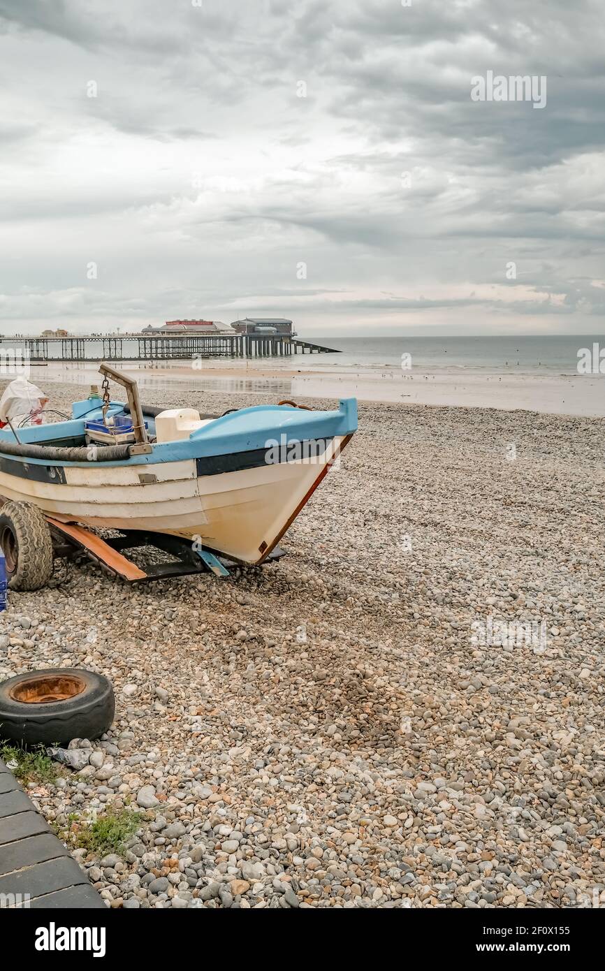 Cromer, Norfolk, UK – July 25 2020. An editorial photo of a view of a ...