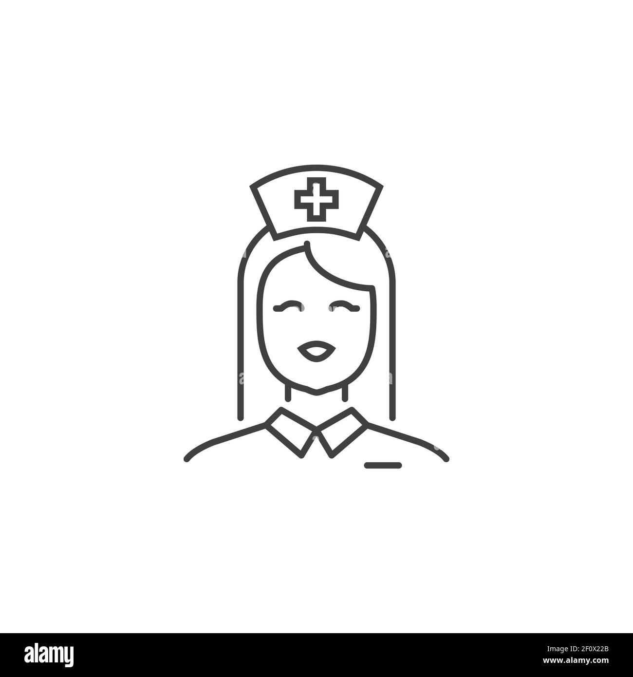 Nursing care thin line Stock Vector Images - Alamy