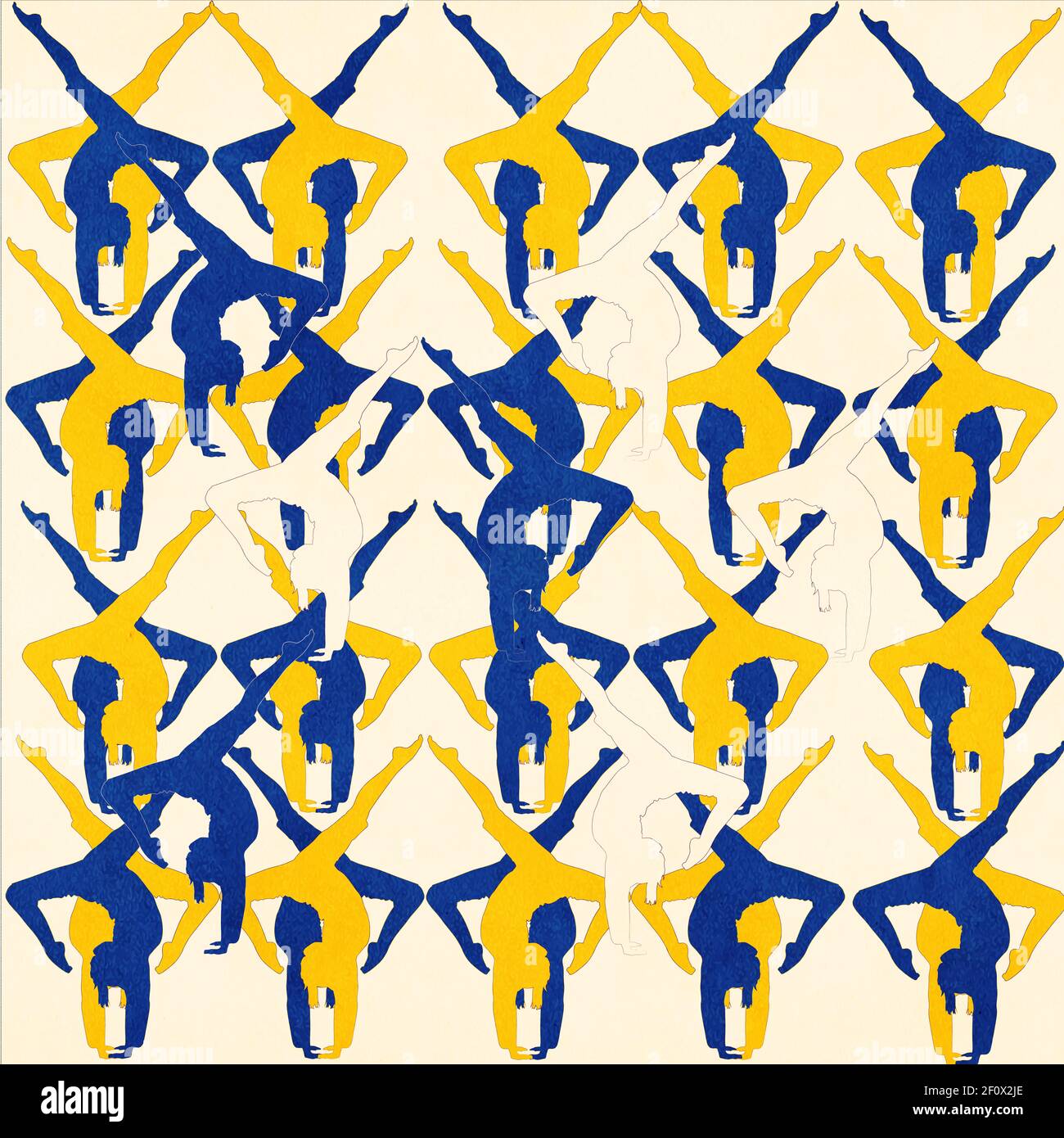 Vector digital illustration of a dancer. The illustration has ...