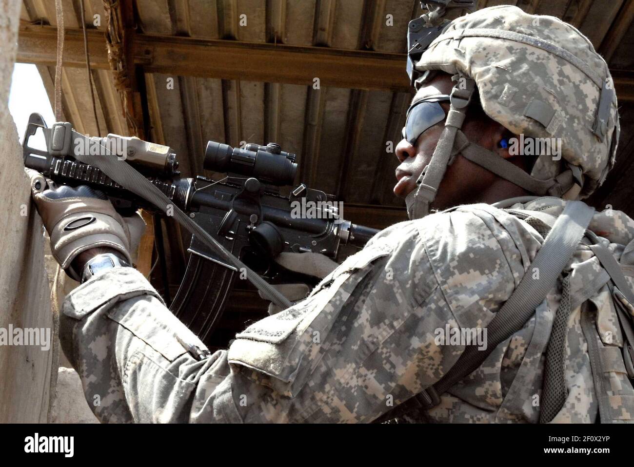 11 May 2008 - Sadr City, Iraq - Sgt. Dajuan Tuner, an Atlanta native ...