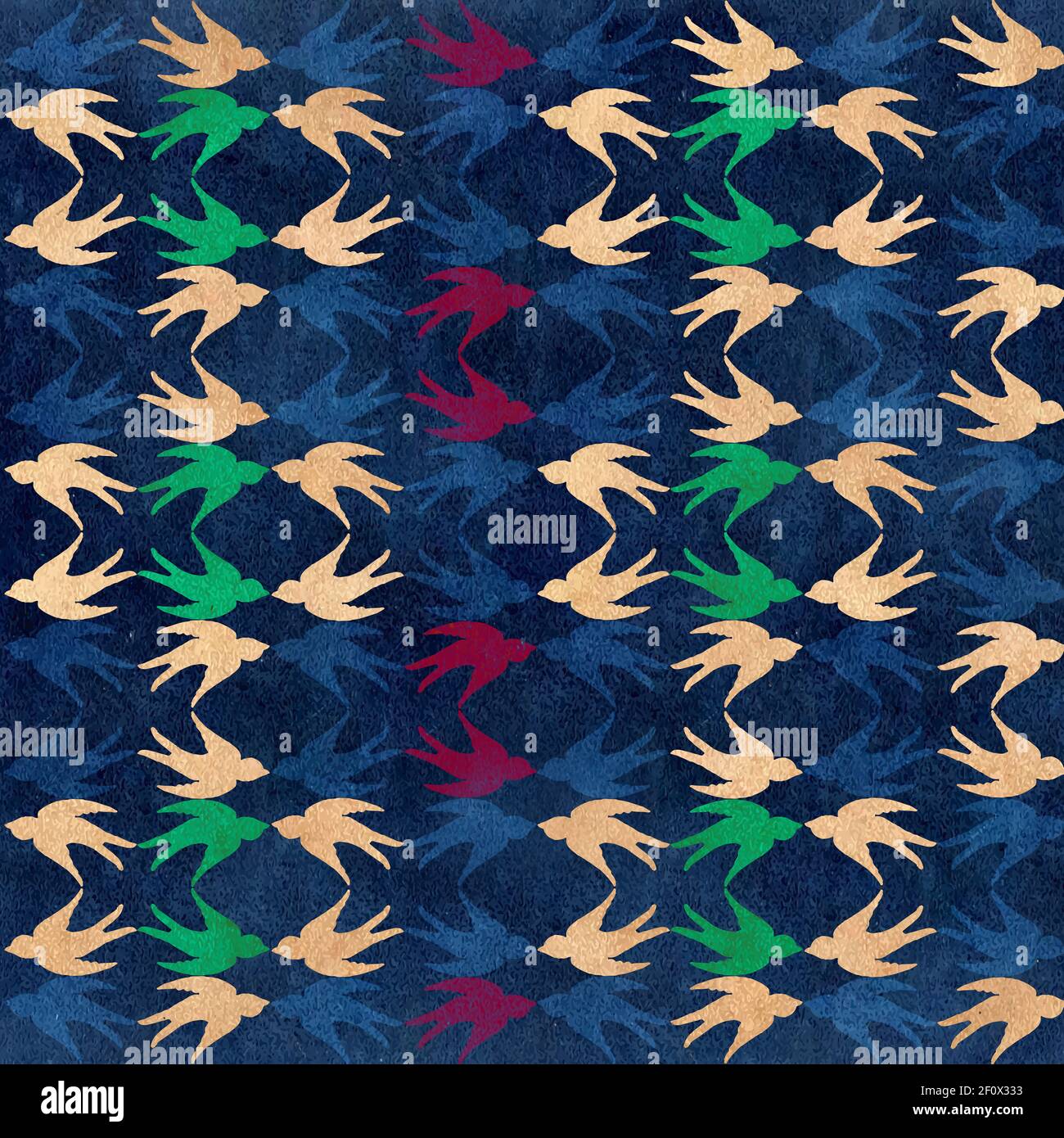 Vector digital illustration of an animal, in the technique of ...