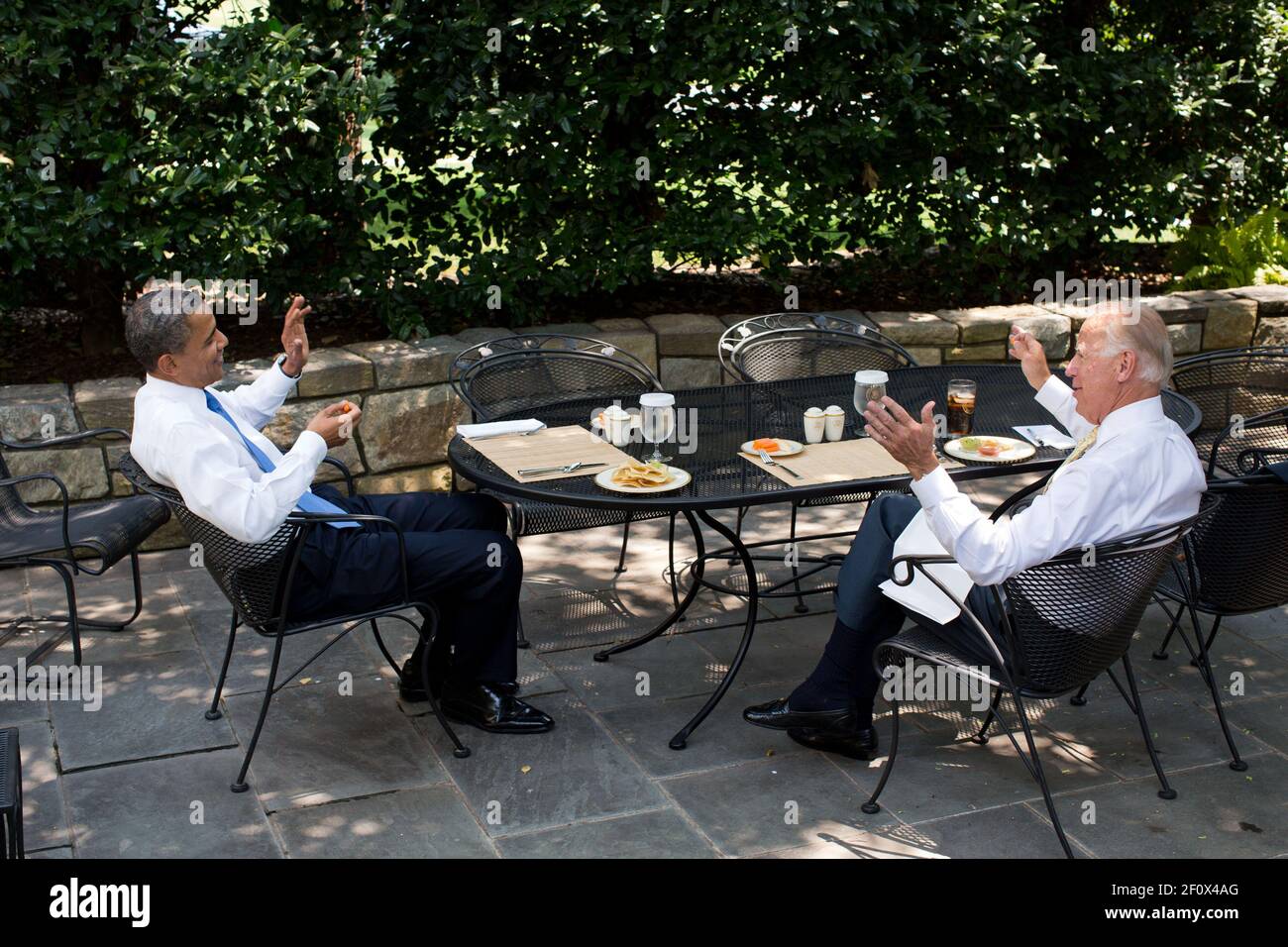 President Barack Obama has lunch with Vice President Joe Biden on the ...