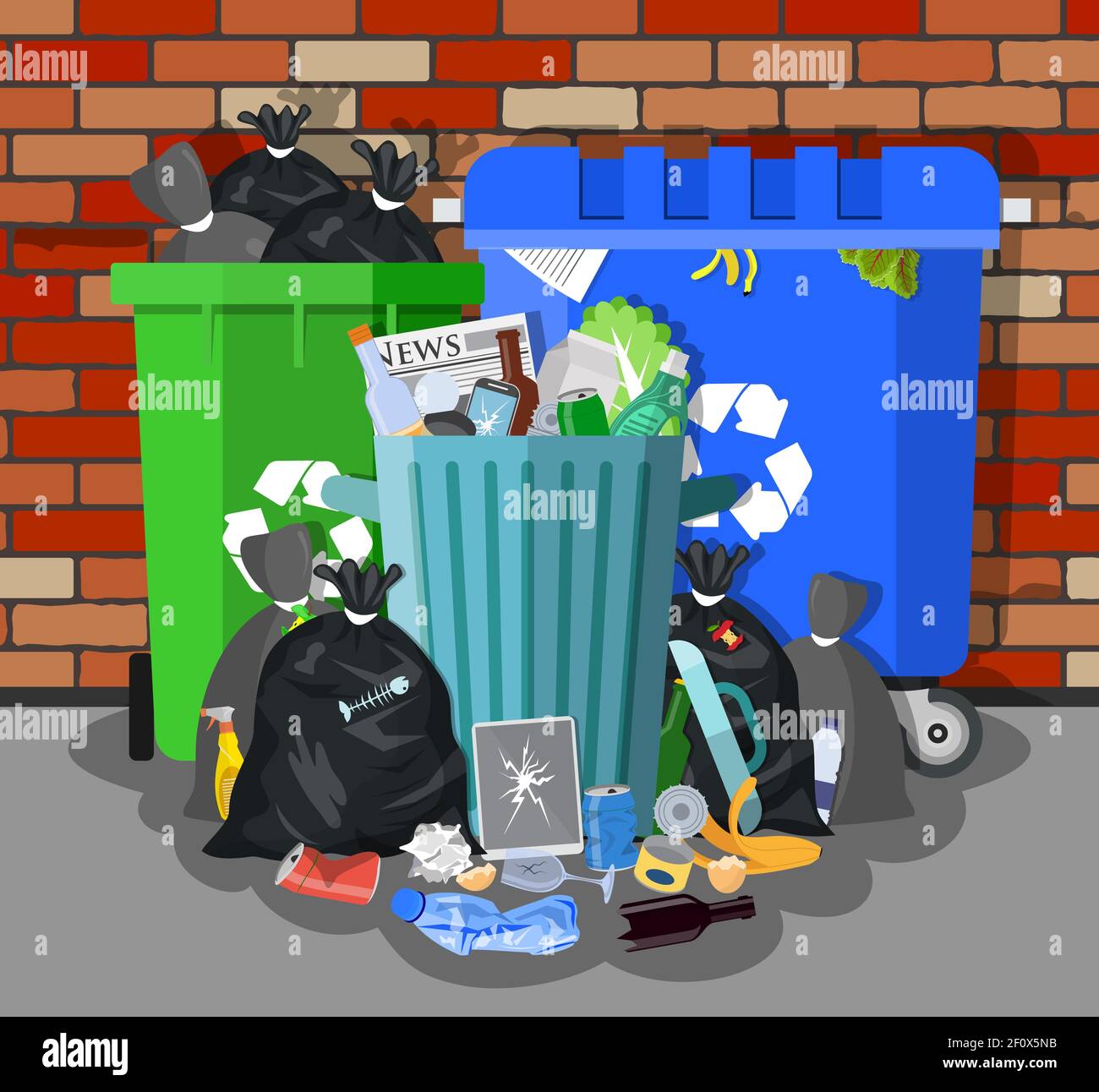 Kitchen garbage disposal Stock Vector Images - Alamy