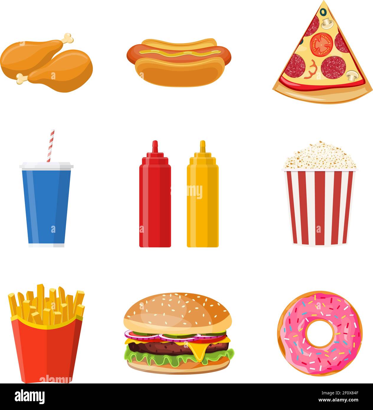 Cartoon fast food Stock Vector Image & Art - Alamy