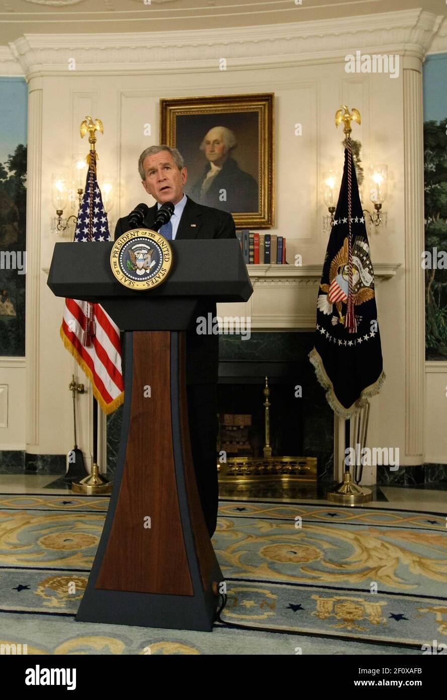 26 June 2008 - Washington, DC - U.S. President George W. Bush makes a ...