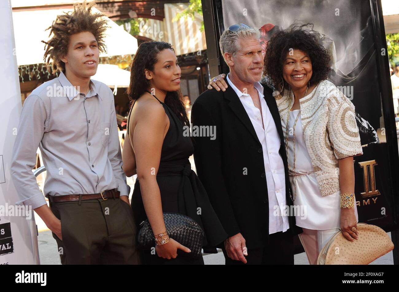 Ron Perlman and family. 28 June 2008 - Westwood, California. Hellboy II ...
