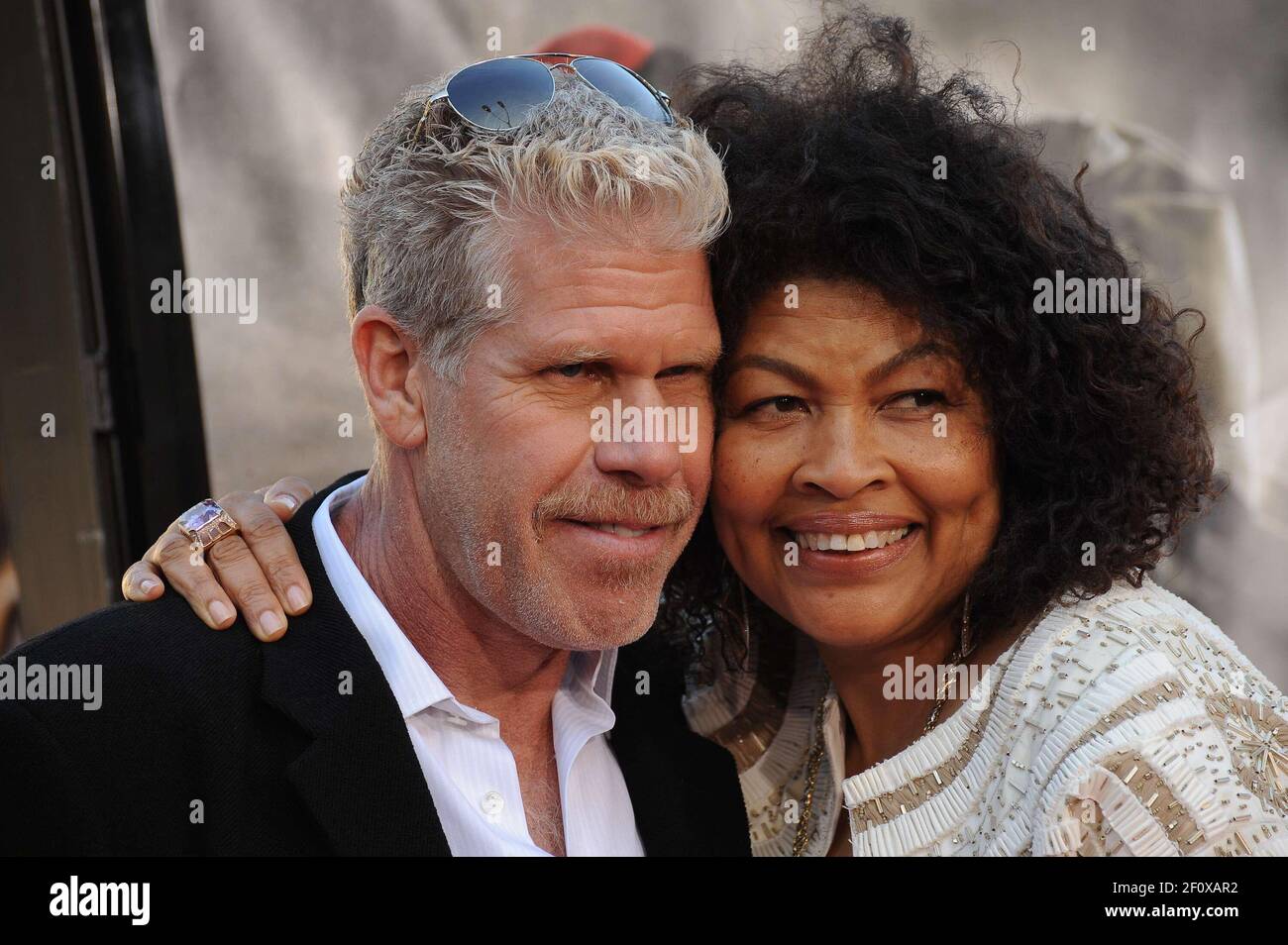 Ron Perlman and his wife. 28 June 2008 - Westwood, California. Hellboy ...
