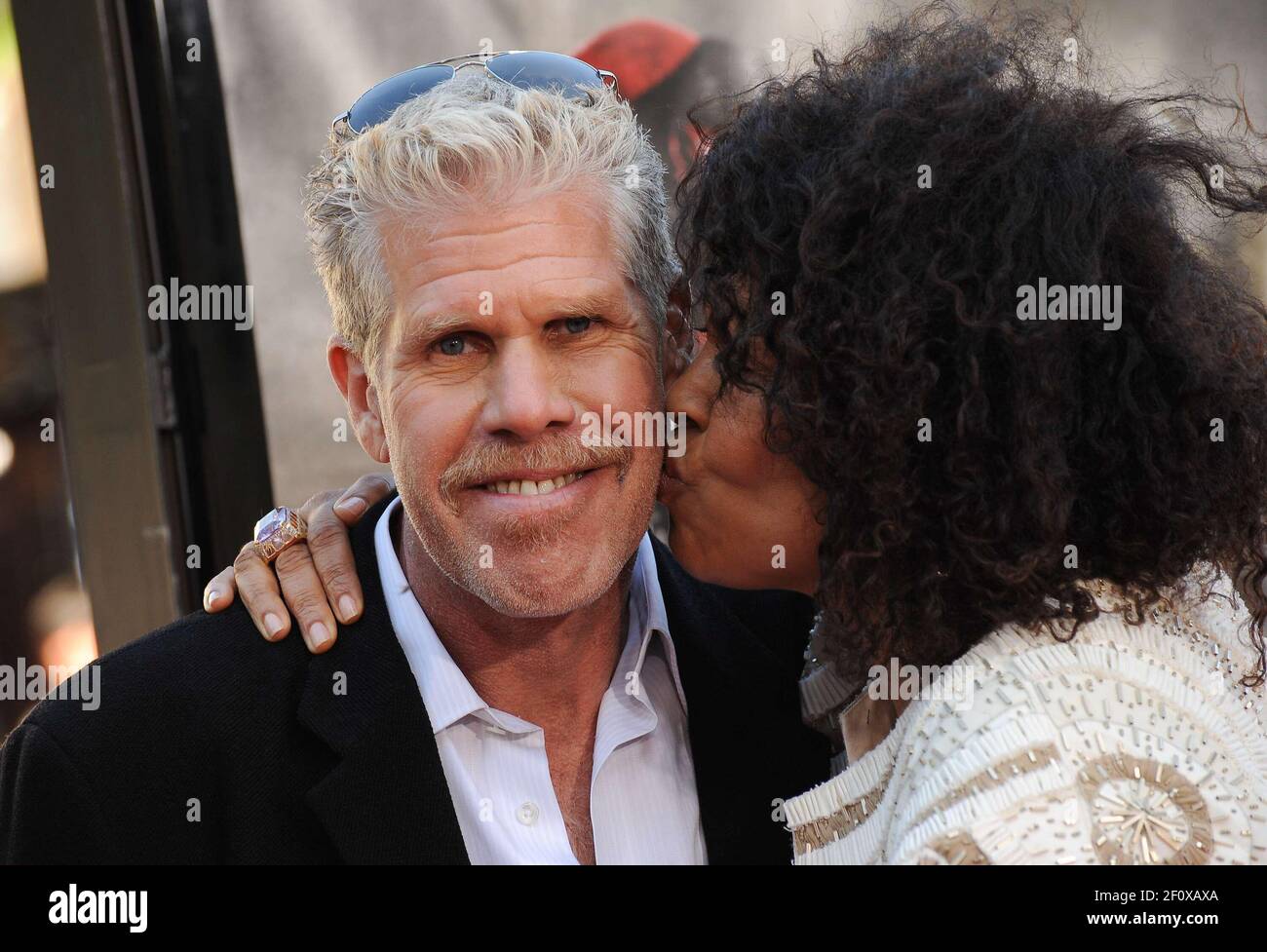 Ron Perlman and his wife. 28 June 2008 - Westwood, California. Hellboy ...