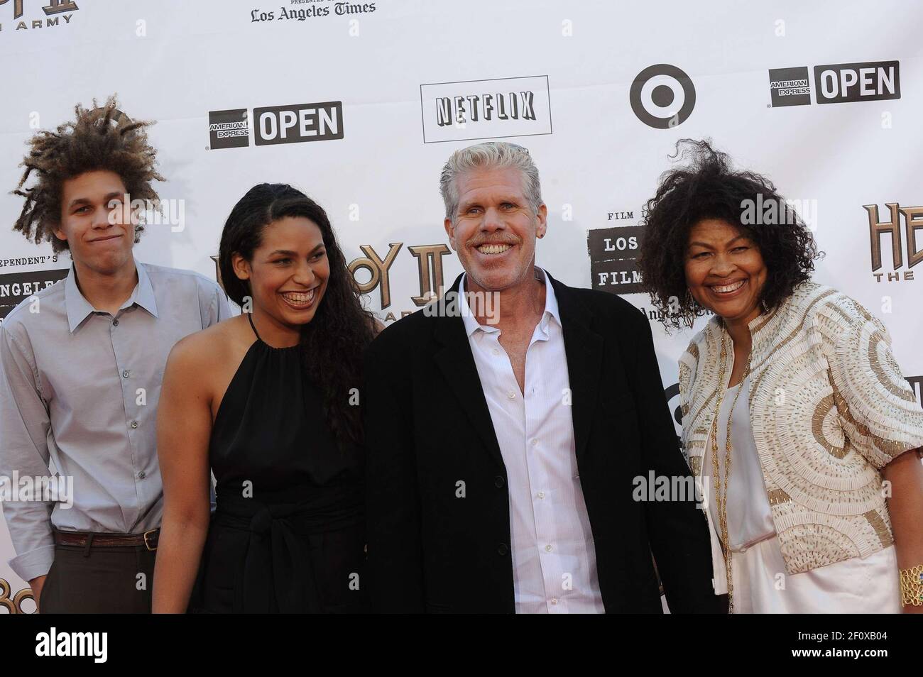Ron Perlman and family. 28 June 2008 - Westwood, California. Hellboy II ...