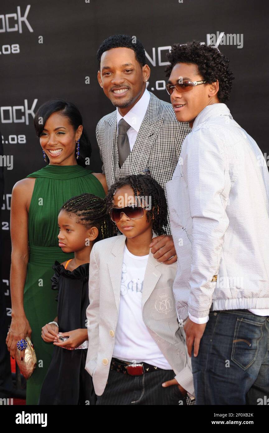 Will Smith and family. 30 June 2008 - Hollywood, California. The World ...