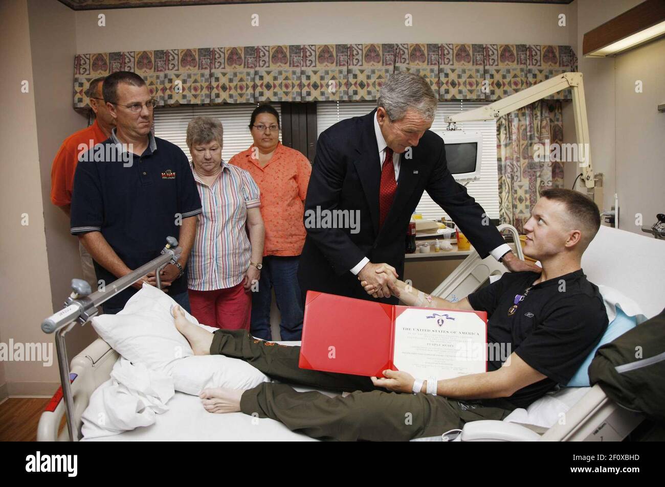 3 July 2008 - Bethesda, Maryland - President George W. Bush shakes ...