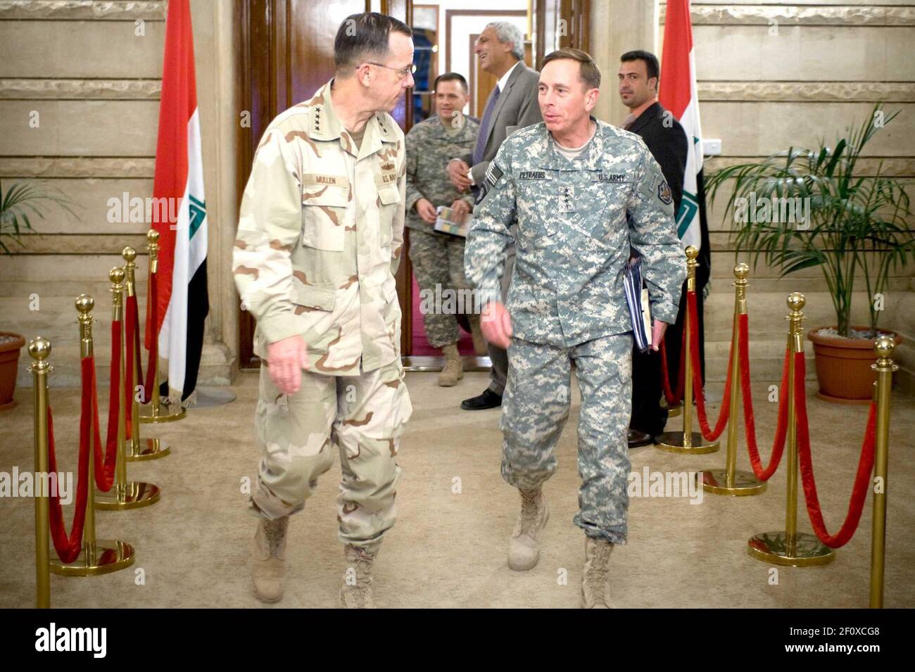 9 July 2008 - Baghdad, Iraq - U.S. Navy Adm. Mike Mullen, chairman of ...