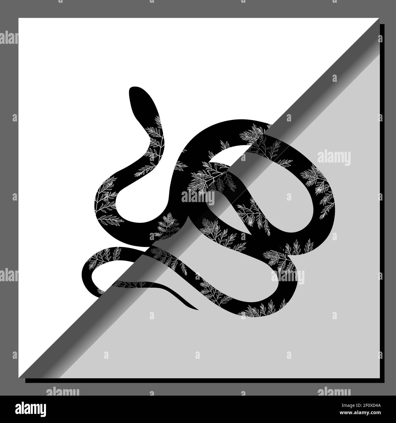 SNAKES. FRAME made of snakes. Vector illustration. Tropical poisonous ...