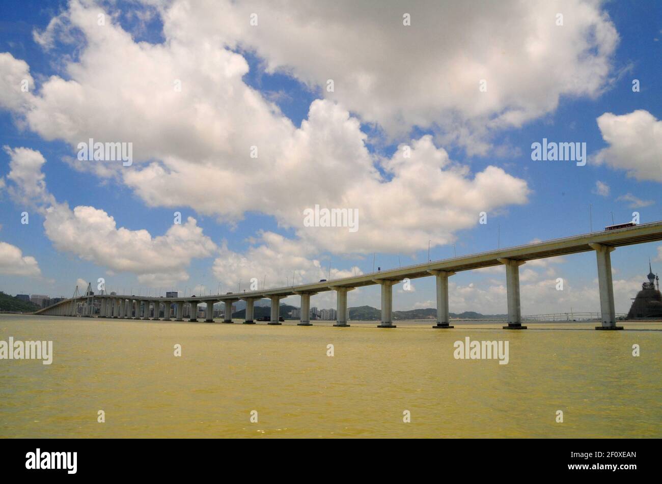 23 July 2008 - Macau, China - Bridge between Taipa and Macau. Photo ...