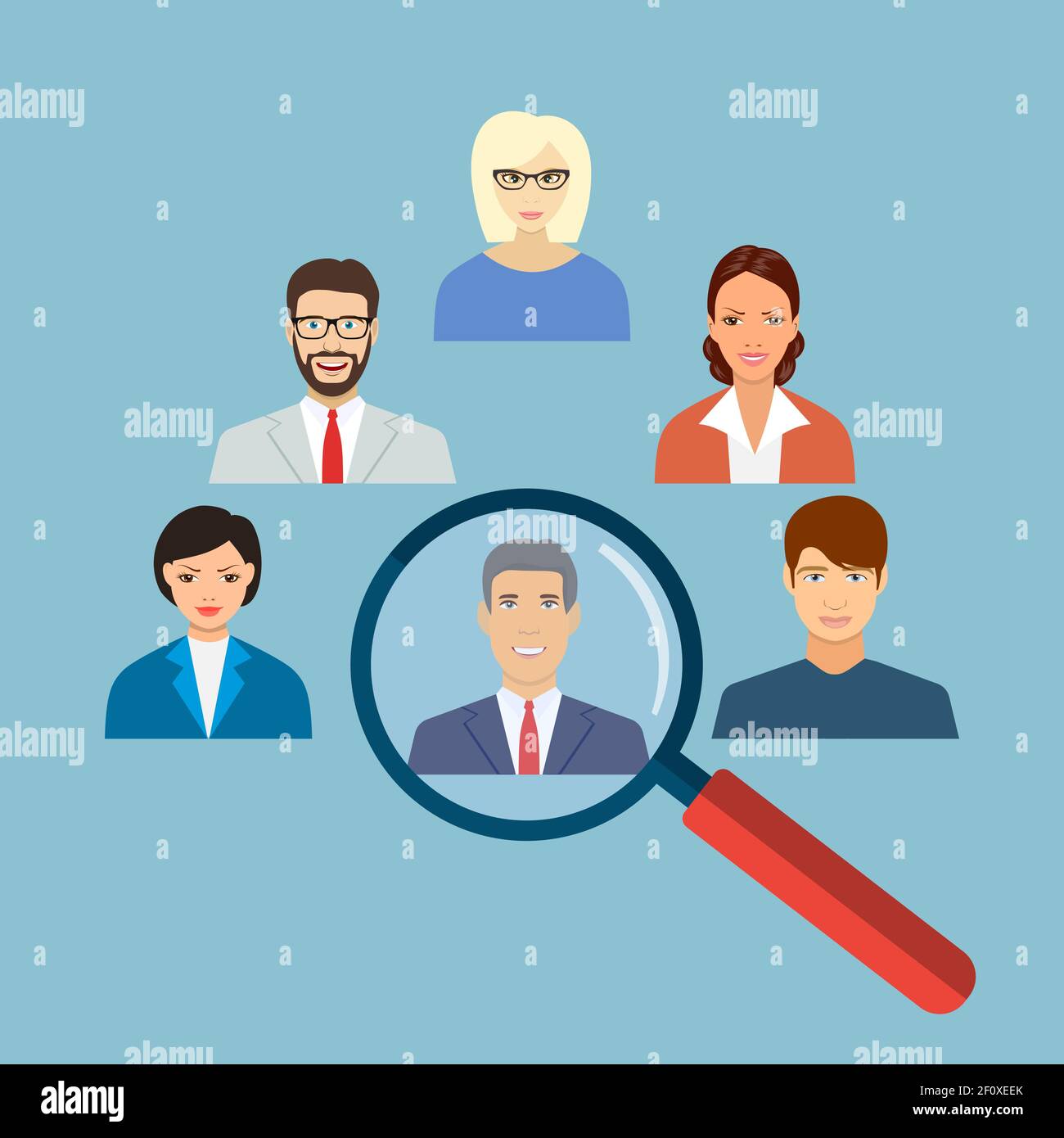 Human resources management select employee Stock Vector Image & Art - Alamy