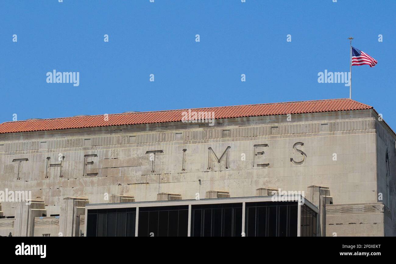 23 July 2008 - Los Angeles, California. Los Angeles Times Building ...