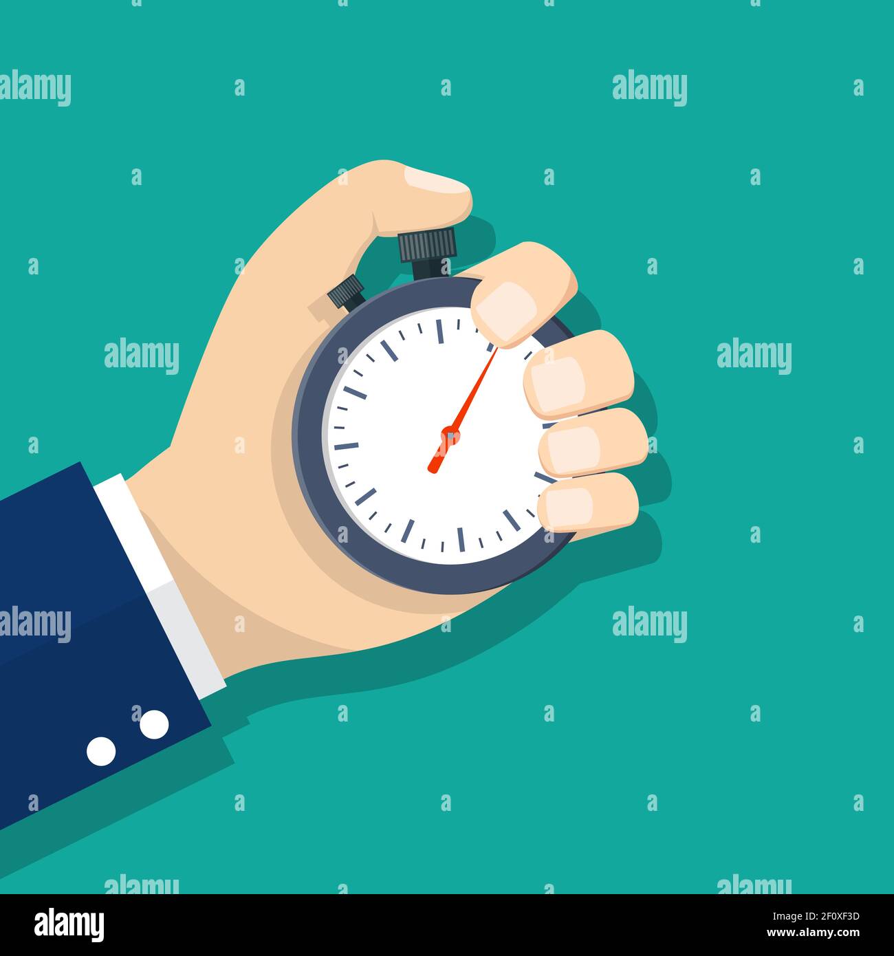 Man hand holding stopwatch Stock Vector Image & Art - Alamy