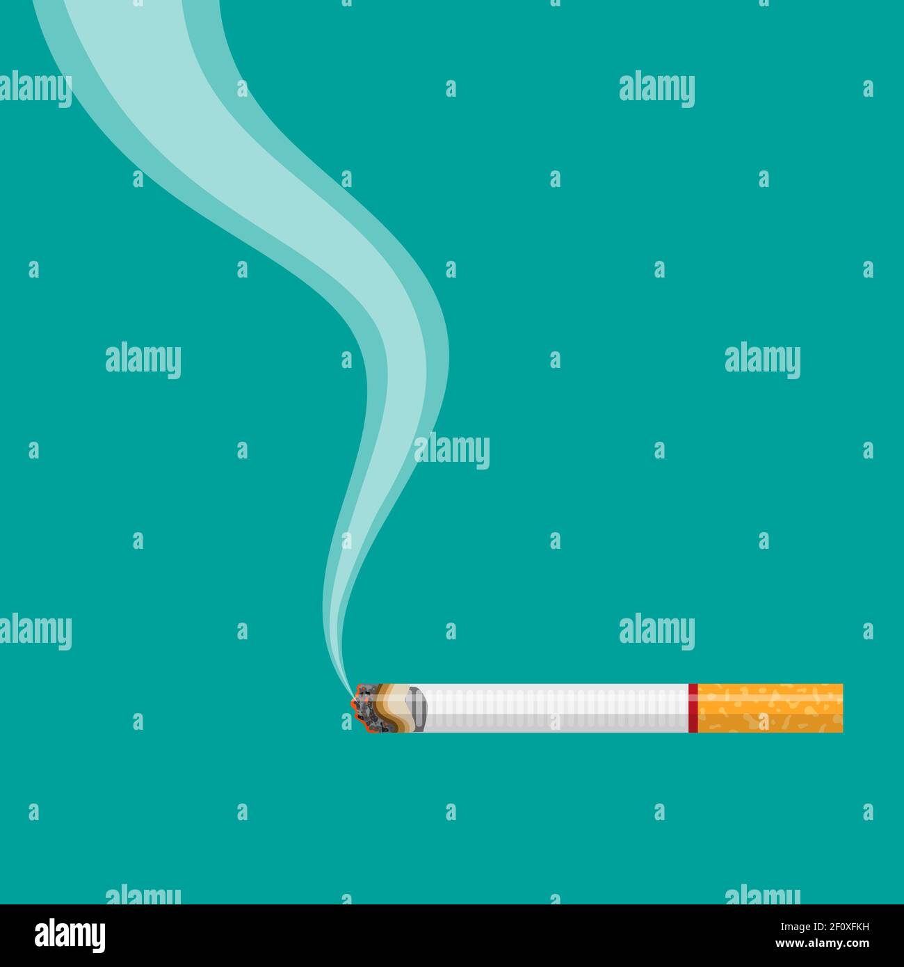 Smoking smoker cigarette smoke fire Stock Vector Images - Alamy
