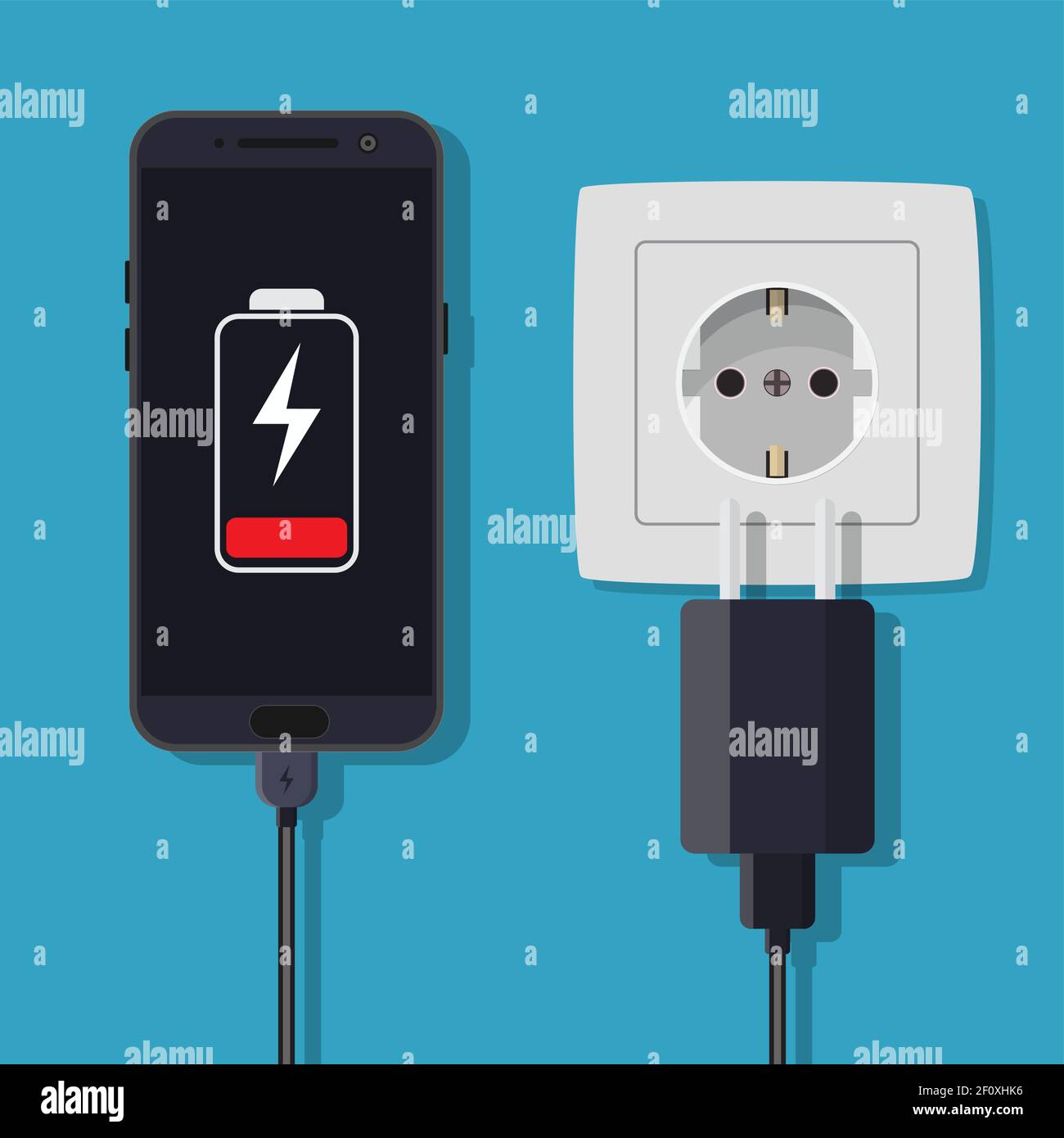 Power usb charger socket Stock Vector Images - Alamy