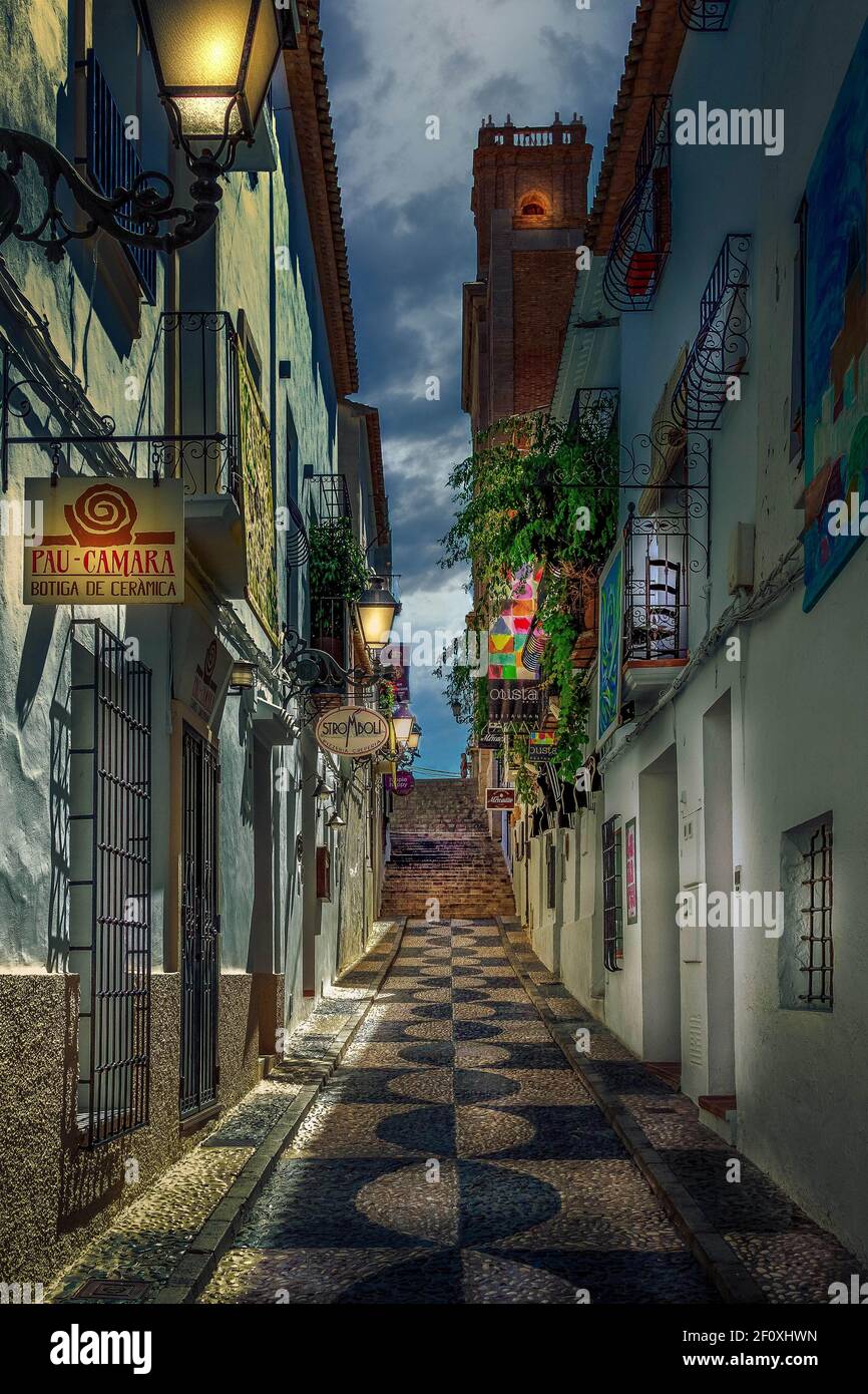 Altea street scene hi-res stock photography and images - Alamy