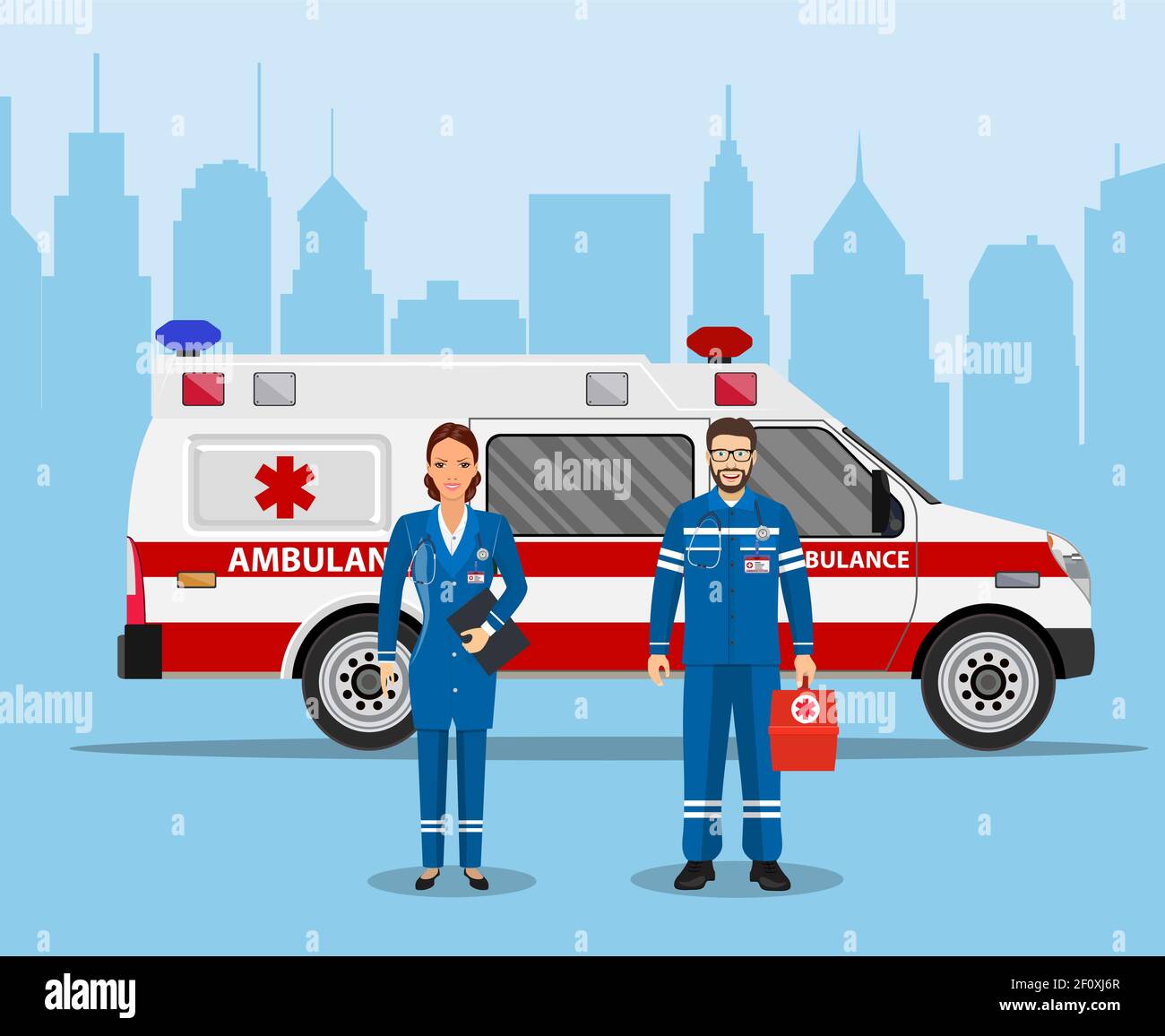 Cartoon ambulance hi-res stock photography and images - Alamy