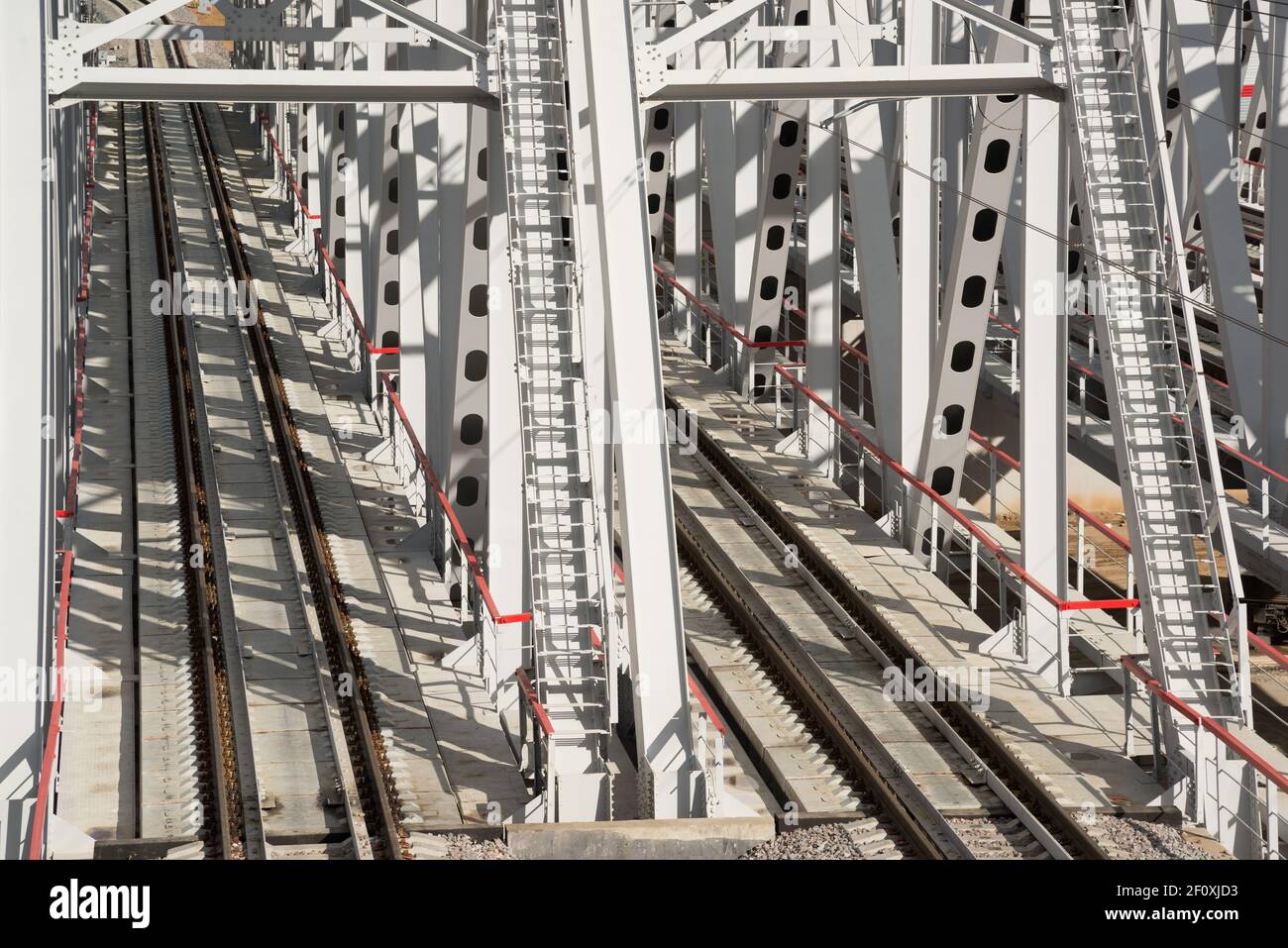 Railroad of Moscow central ring Stock Photo - Alamy